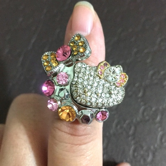 Sanrio | Jewelry | Raresanrio Hello Kitty Stone Ring | Poshmark